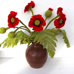 Great Poppies for the Country Style, for All Lovers of Felt Flowers, a ...