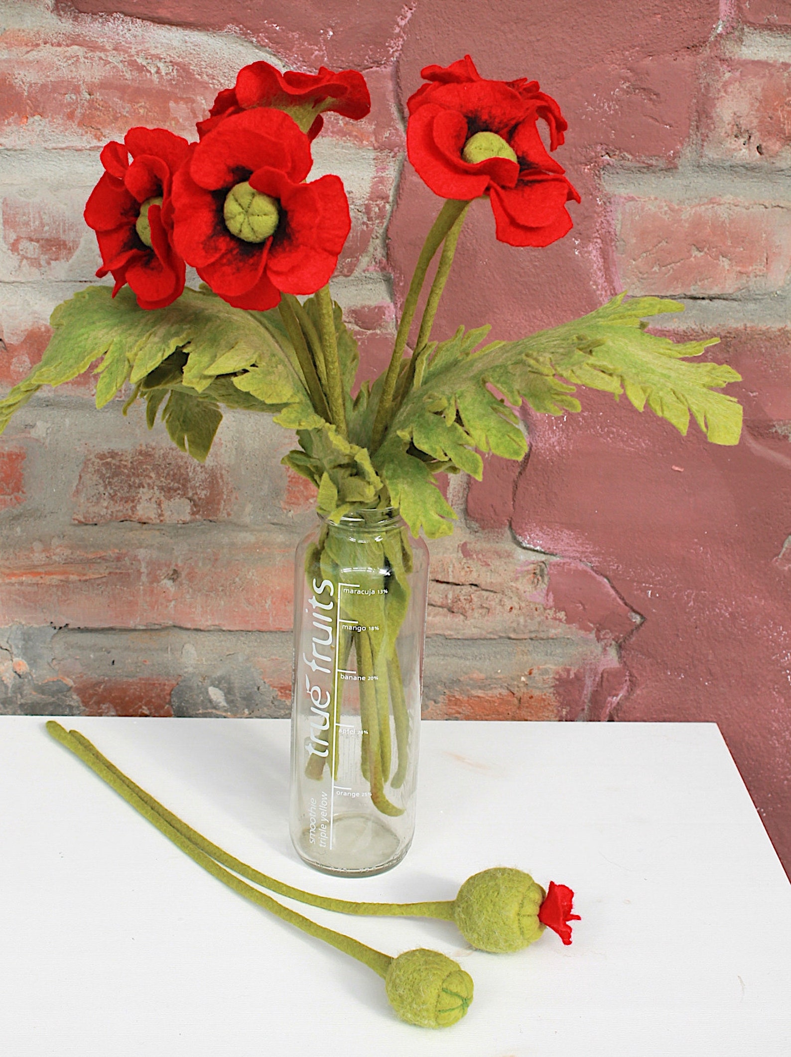 Great Poppies for the Country Style for All Lovers of Felt - Etsy