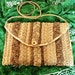 Vintage Handwoven Lauhala Purse: Polynesian Kapa Cloth Lining - Etsy