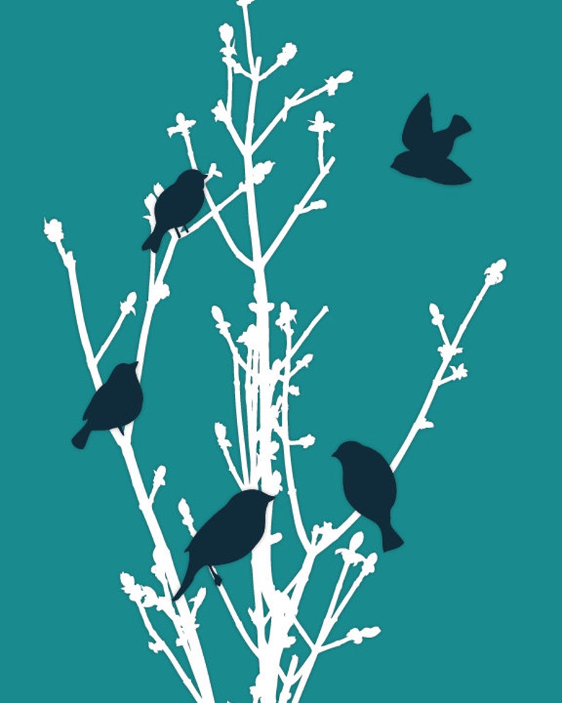 Personalized Family Tree Birds State Artwork Set of 3 Prints - Etsy