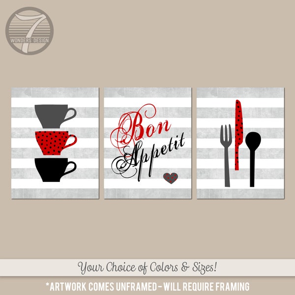 Red Kitchen Decor - Etsy