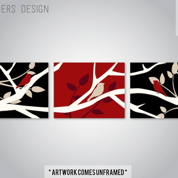 Red and Black Tree - Etsy