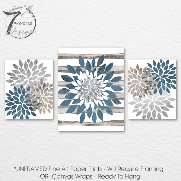 Modern Flower Art - Etsy