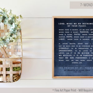 Prayer of St. Francis Art Print, Instrument of Peace, Scripture ...