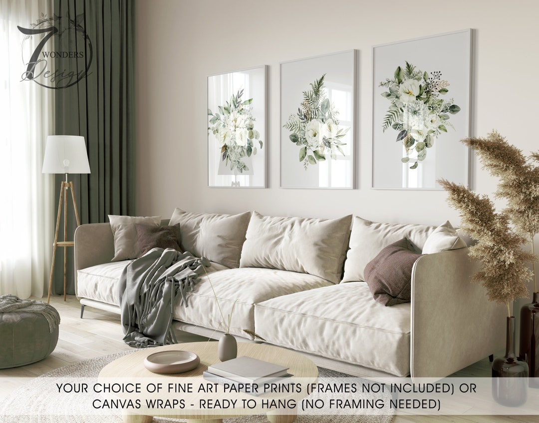 Botanical Plant Art Prints Farmhouse Eucalyptus Watercolor - Etsy