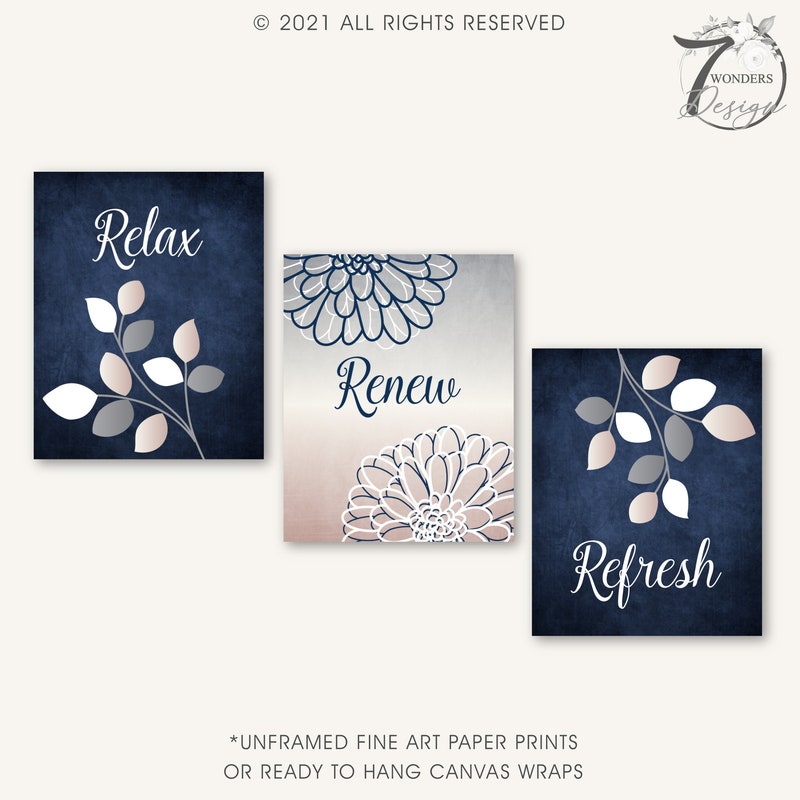 Pink Blue Peach Artwork - Etsy