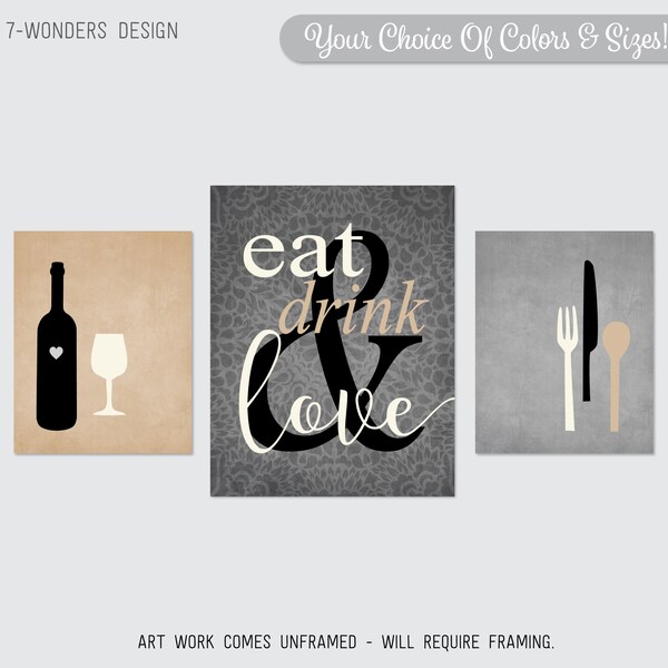 Eat Drink Sign - Etsy