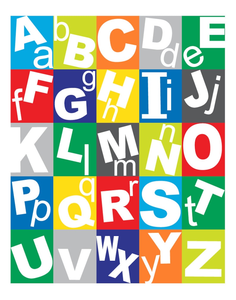 Boys Children's Kids Alphabet ABC Number Shapes - Etsy