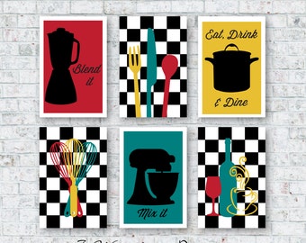 Retro Kitchen Decor - Etsy