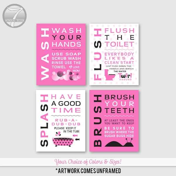 Pink Bathroom - Etsy