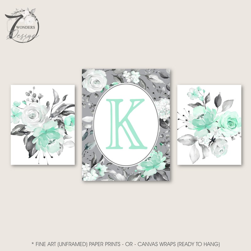 Mint Grey Nursery - Etsy