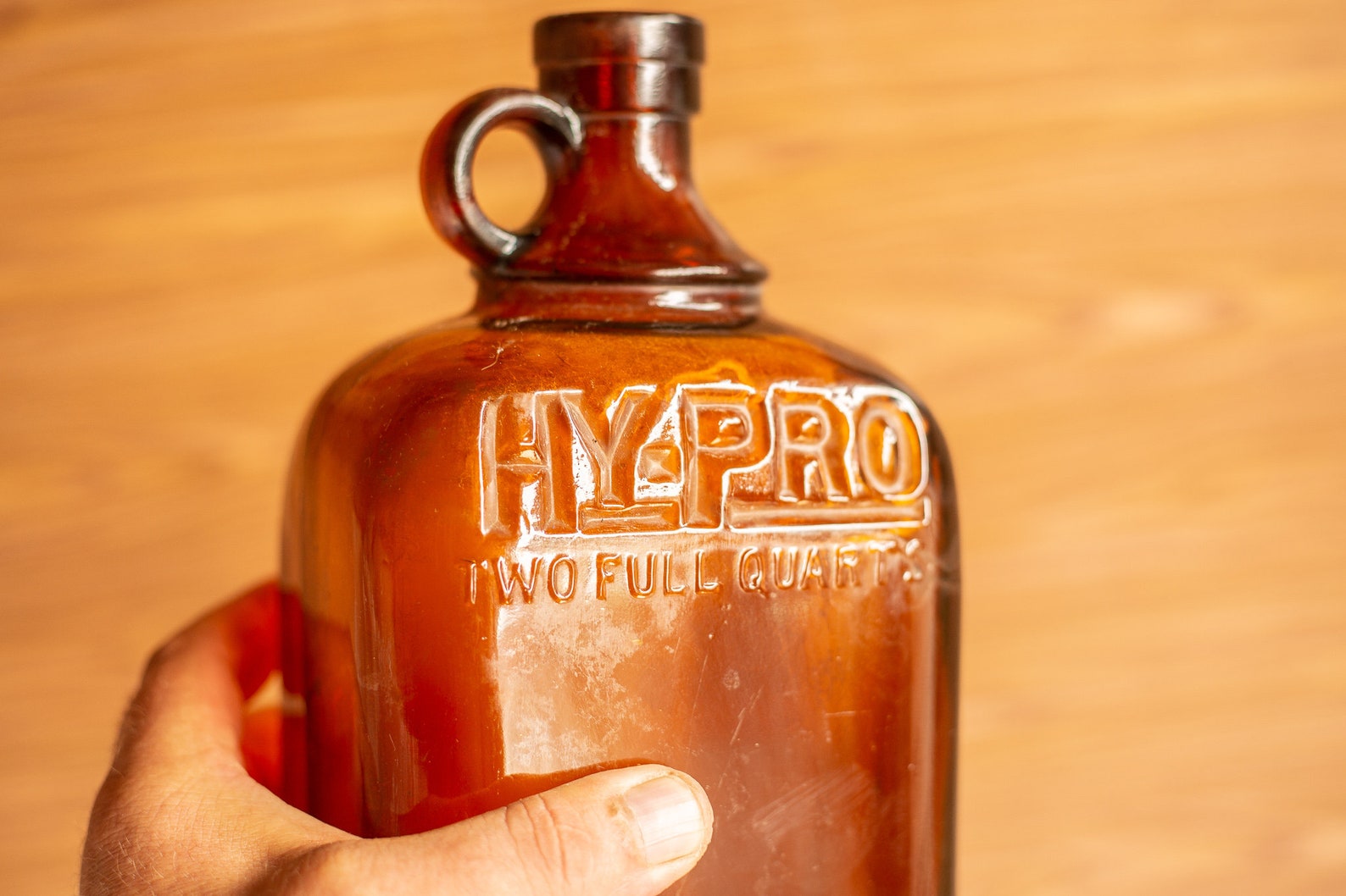Amber Glass 1930s Half Gallon HY PRO Bottle - Etsy