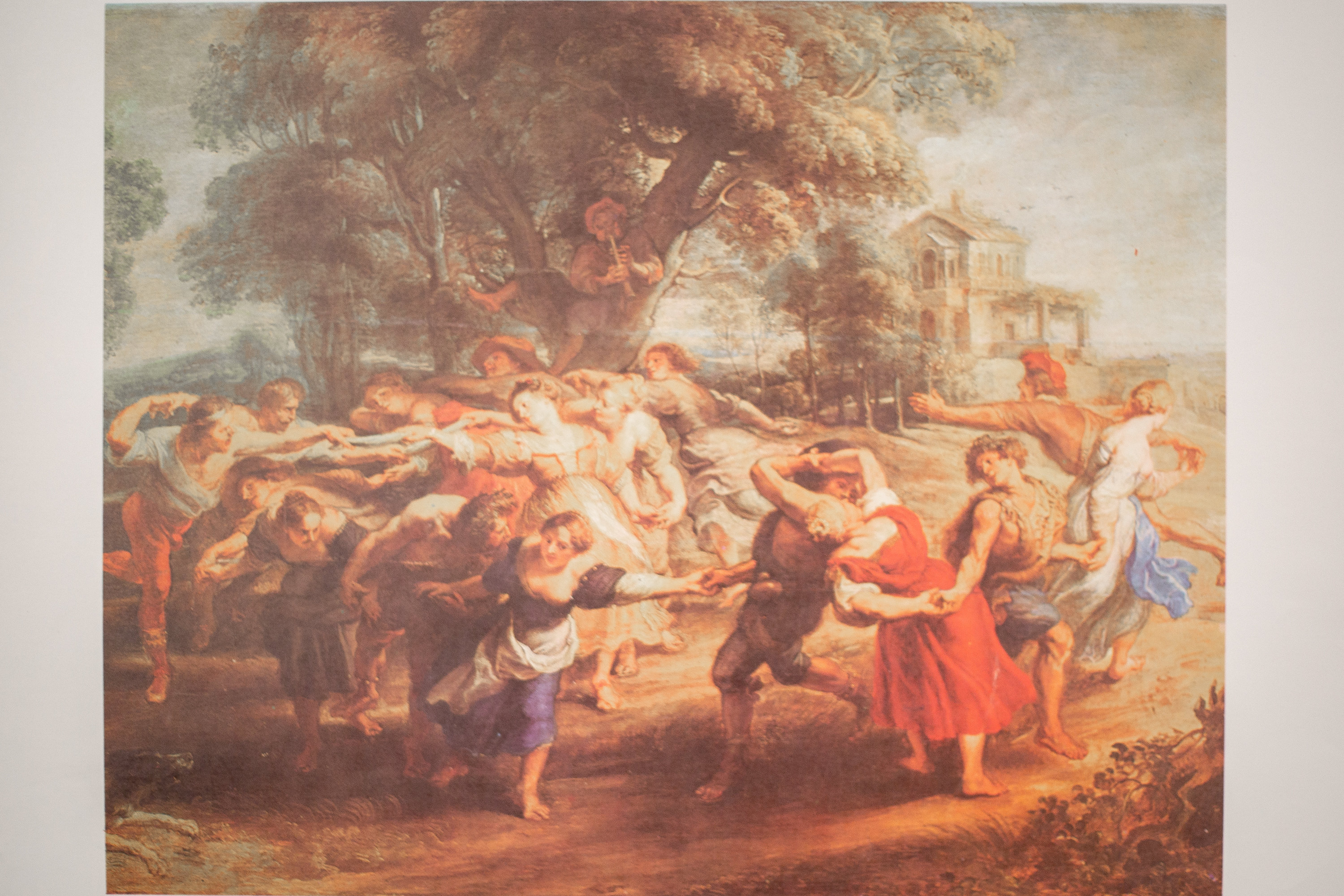 Vintage Lithograph | Peter Paul Rubens Dance of the Country People ...