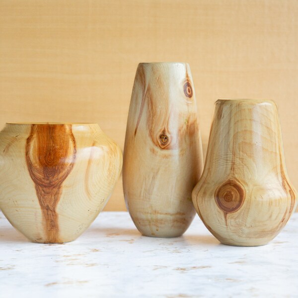 Wood Turned Vase - Etsy