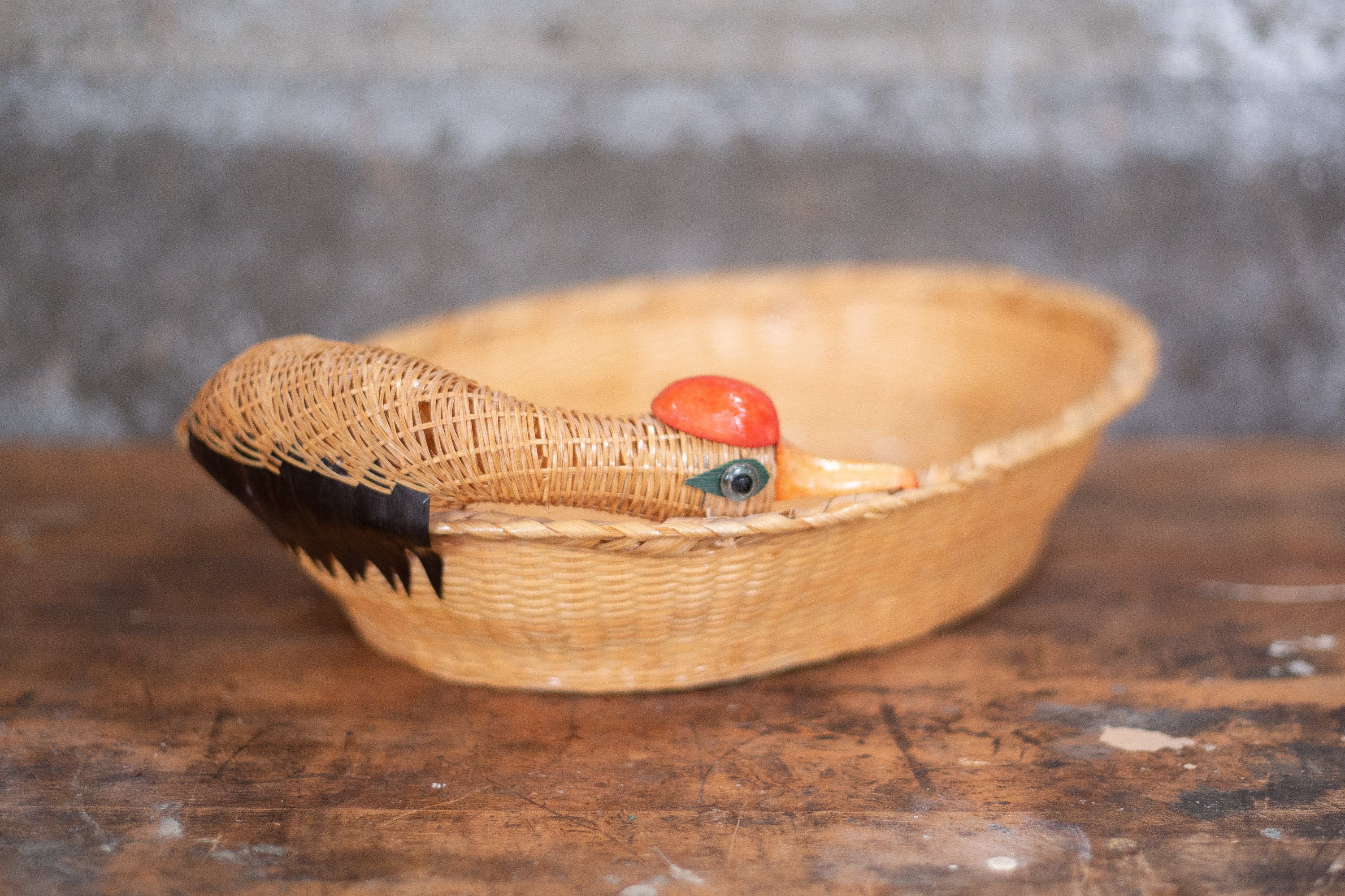Vintage Woven Goose Basket Oval Nesting Goose Basket | Etsy