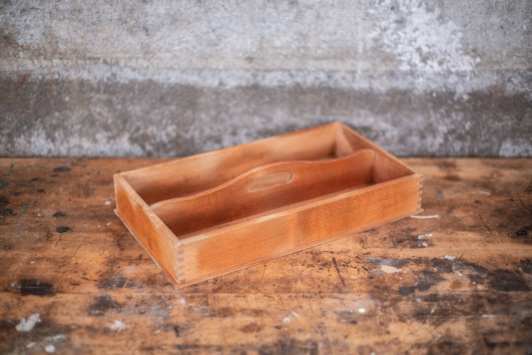 Vintage Divided Wooden Tray | Entryway Organizer | Drawer Organizer - Etsy