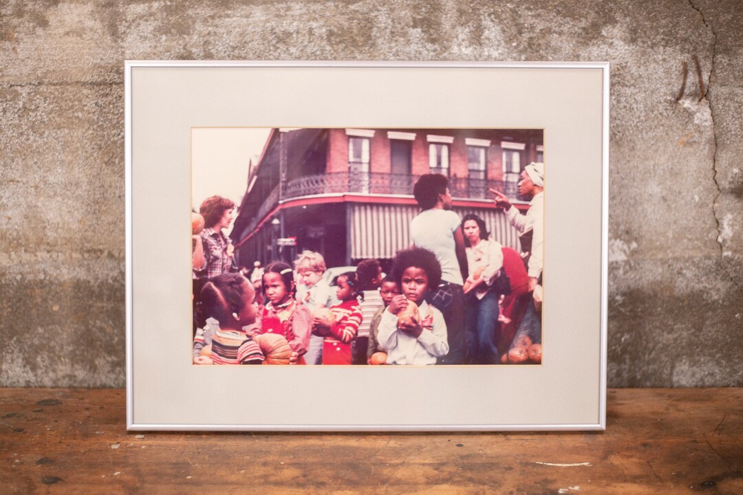 Vintage 1970s Framed Photograph: New Orleans Autumn Market Scene - Etsy