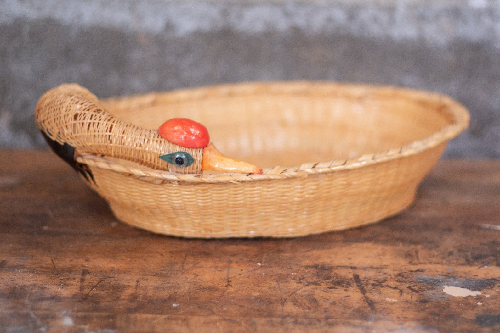Vintage Woven Goose Basket Oval Nesting Goose Basket | Etsy