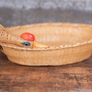 Vintage Woven Goose Basket: Oval Nesting Basket - Etsy