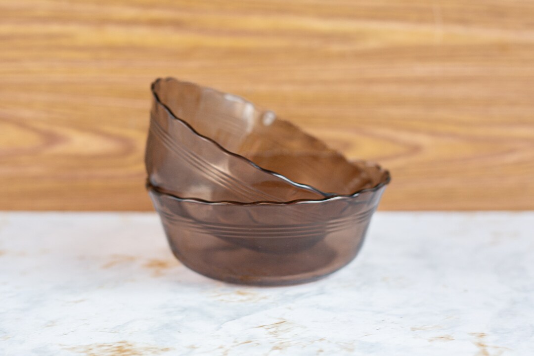 Vintage Brown Pyrex 465 475 Ml Glass Bowls Set of 2 Pyrex 16 - Etsy