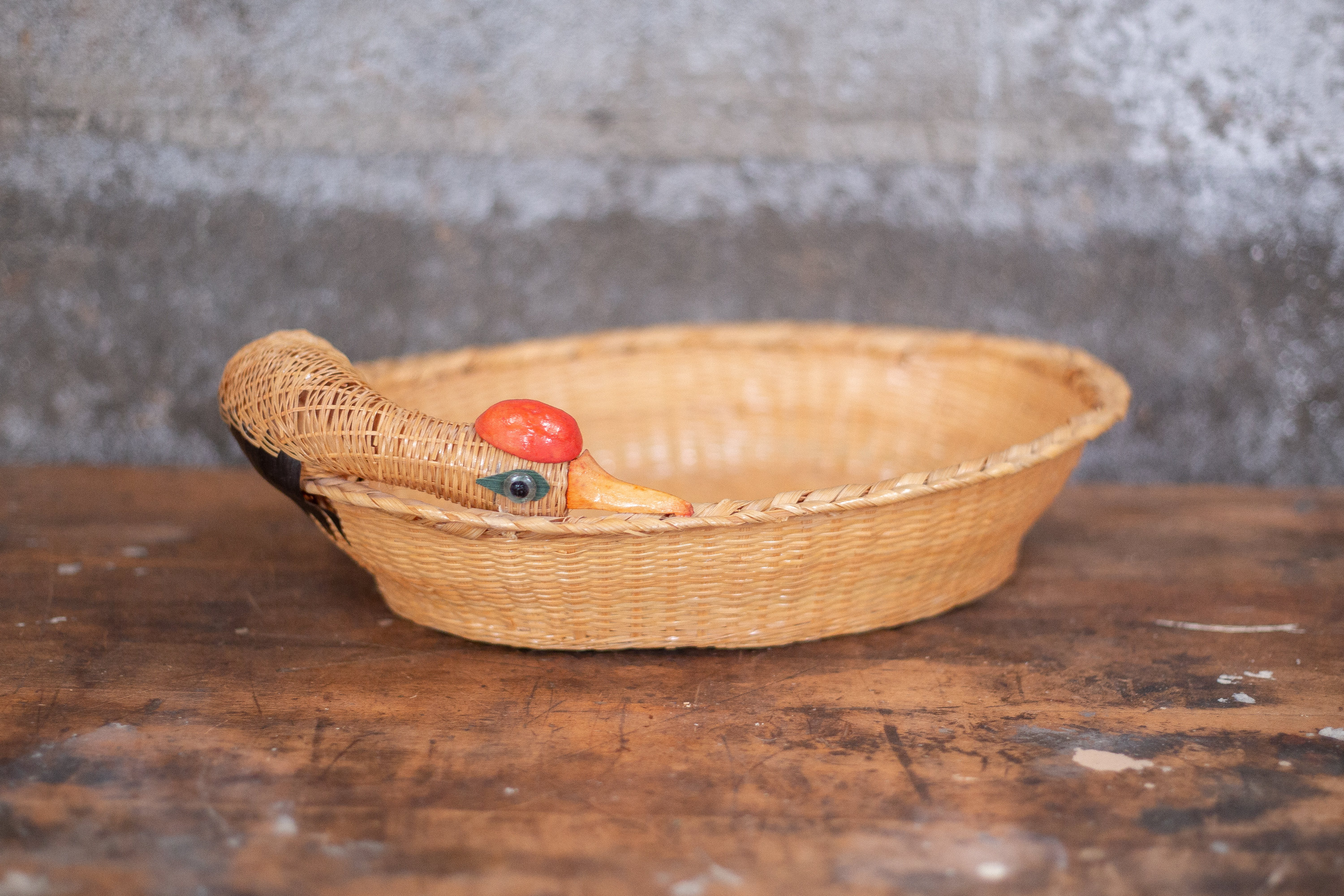 Vintage Woven Goose Basket Oval Nesting Goose Basket | Etsy