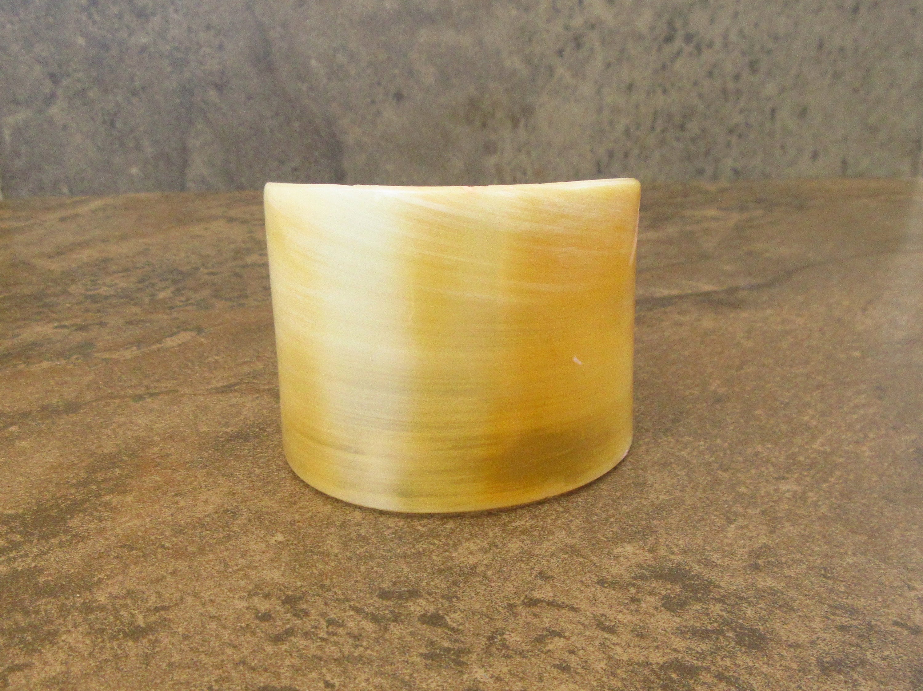 Vintage Carved Buffalo Horn Cuff Bracelet | Etsy