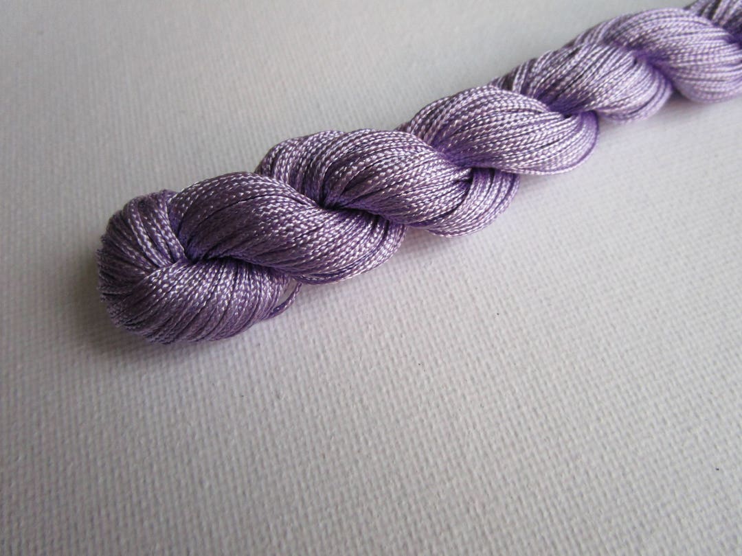 Lilac Purple Braid Cord - 1mm/25meters/82 Feet - Imitation Silk Cord ...