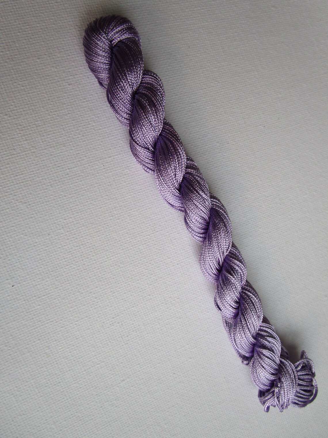 Lilac Purple Braid Cord - 1mm/25meters/82 Feet - Imitation Silk Cord ...