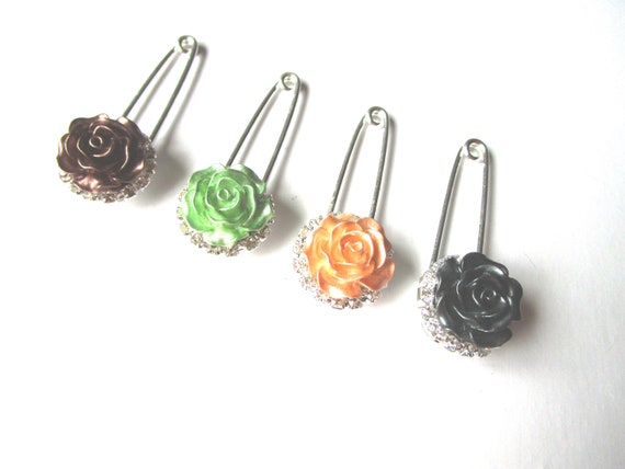 Rose Flower Fashion Pins Wedding Pins Brooches Rose | Etsy Canada