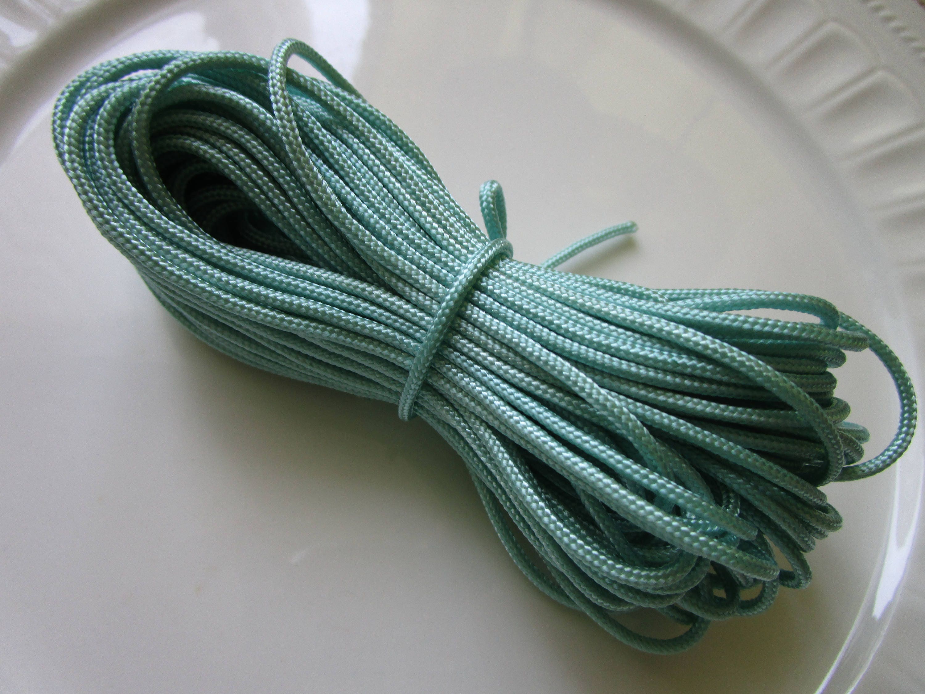 Green Braid Cord 3mm 16 Yds 48 Feet Nylon Cord Macrame - Etsy Canada