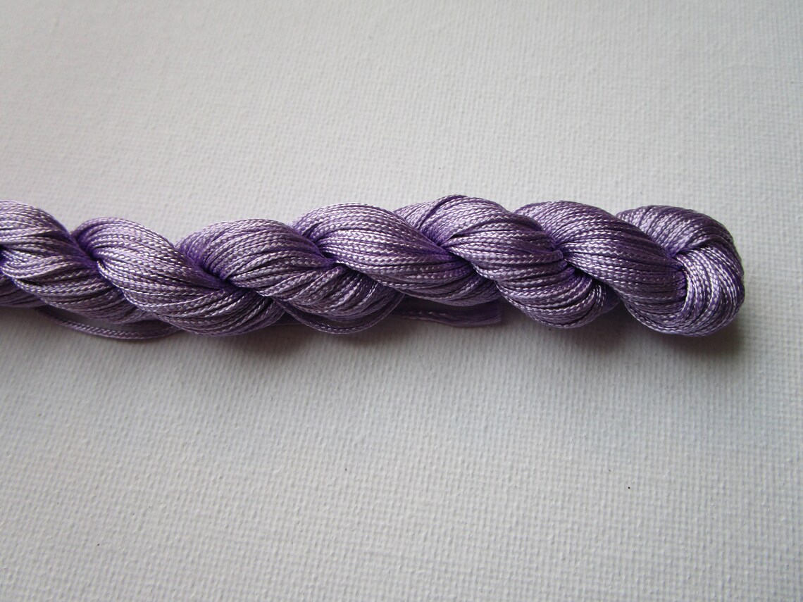 Lilac Purple Braid Cord - 1mm/25meters/82 Feet - Imitation Silk Cord ...