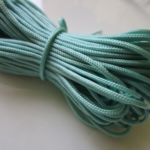 Green Braid Cord - 3mm 16 Yds 48 Feet - Nylon Cord - Macrame Thick Cord ...