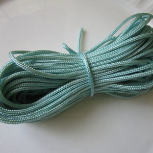 Green Braid Cord - 3mm 16 Yds 48 Feet - Nylon Cord - Macrame Thick Cord ...