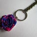 Carved Rose Flower Style Silver Tone Charm Key Chain - Flower Chain Key ...