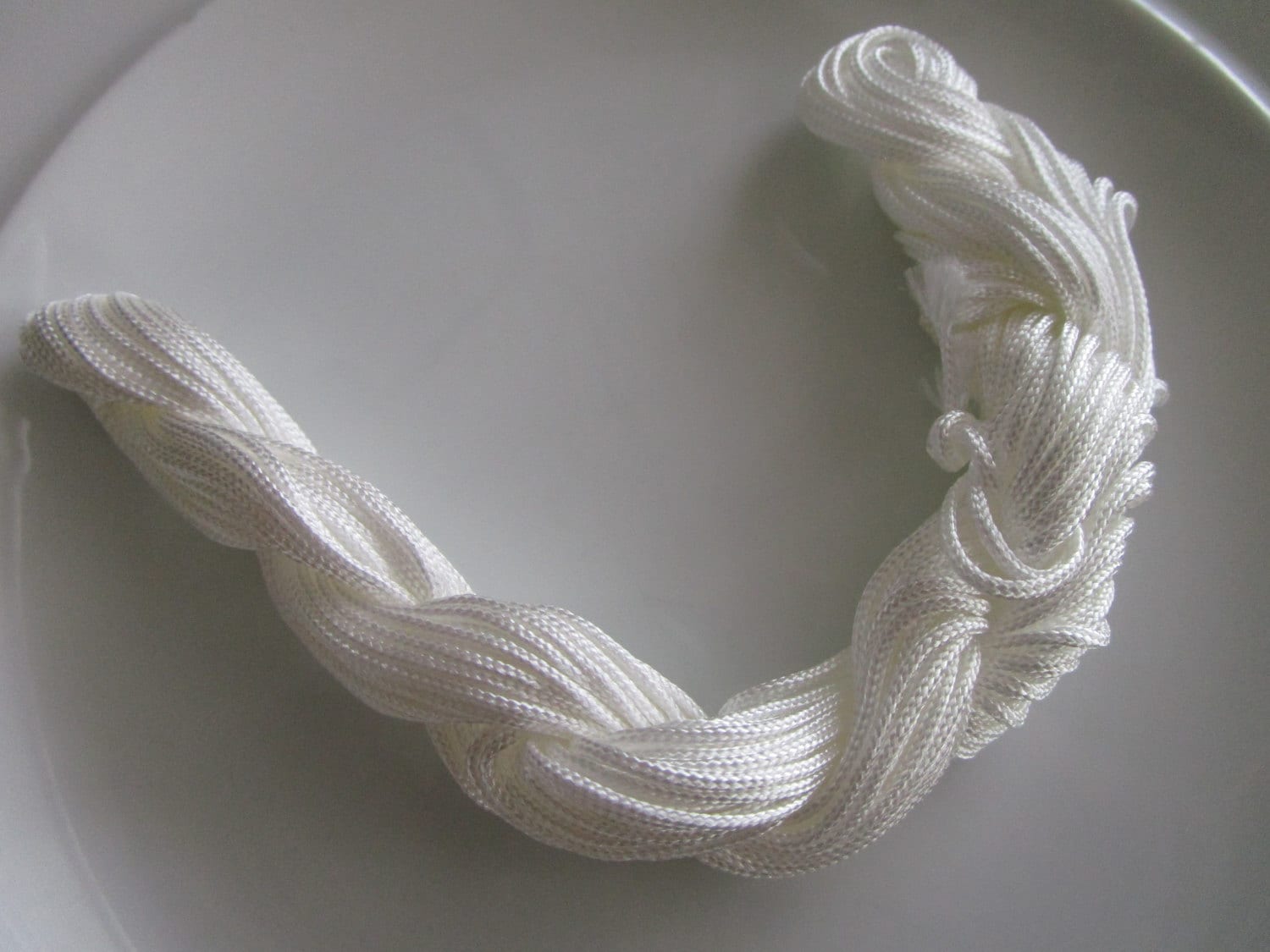 White Braid Cord 2mm 16 Yds 48 Feet Nylon Cord Macrame - Etsy Canada