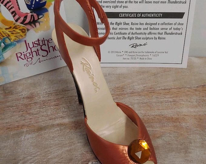 NIB Just the Right Shoe by Raine "thunderstruck" 2013 RARE 15th ...