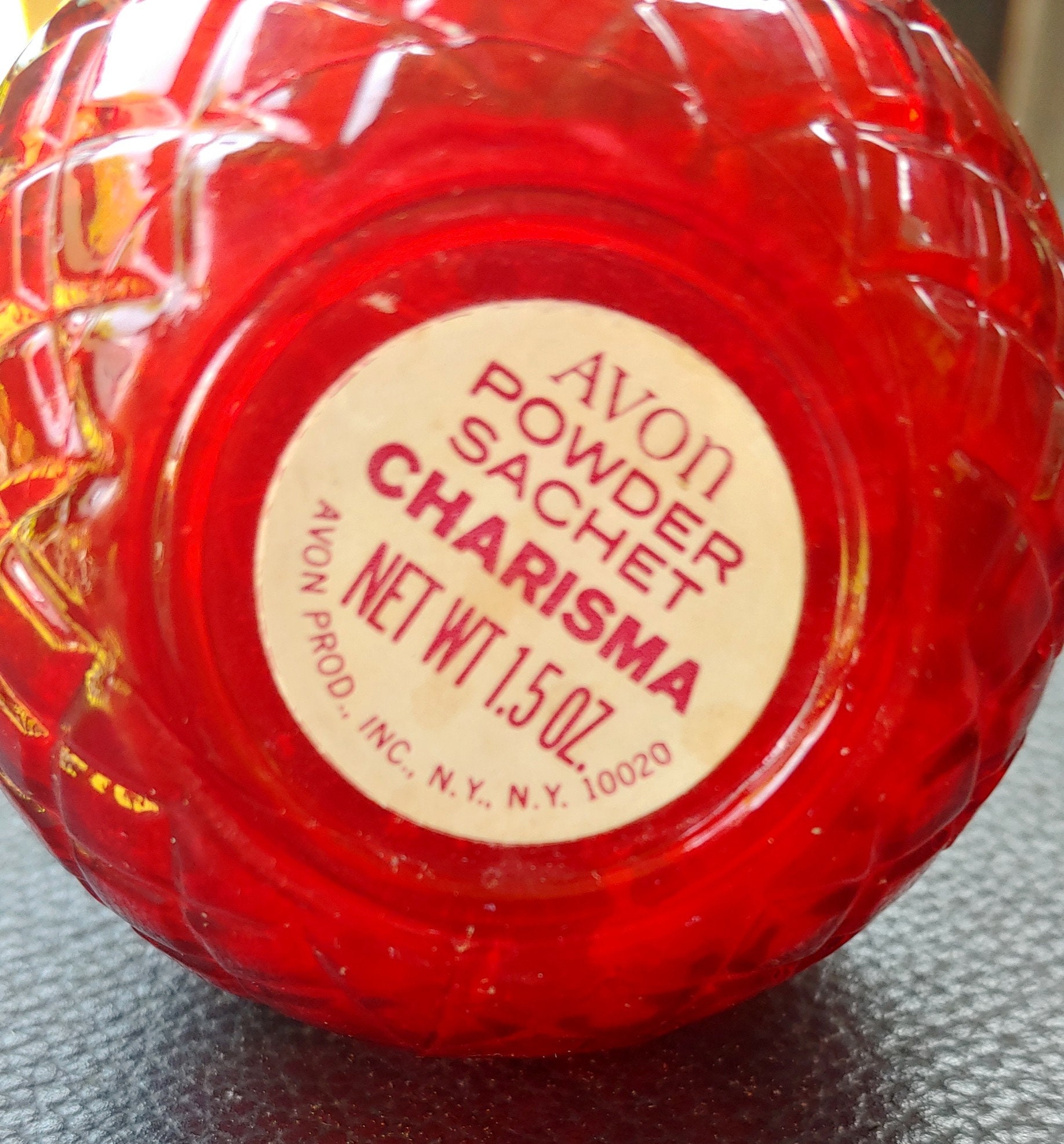 Vintage Avon Charisma Powder Sachet Ruby Red Shaker 1969 - Etsy