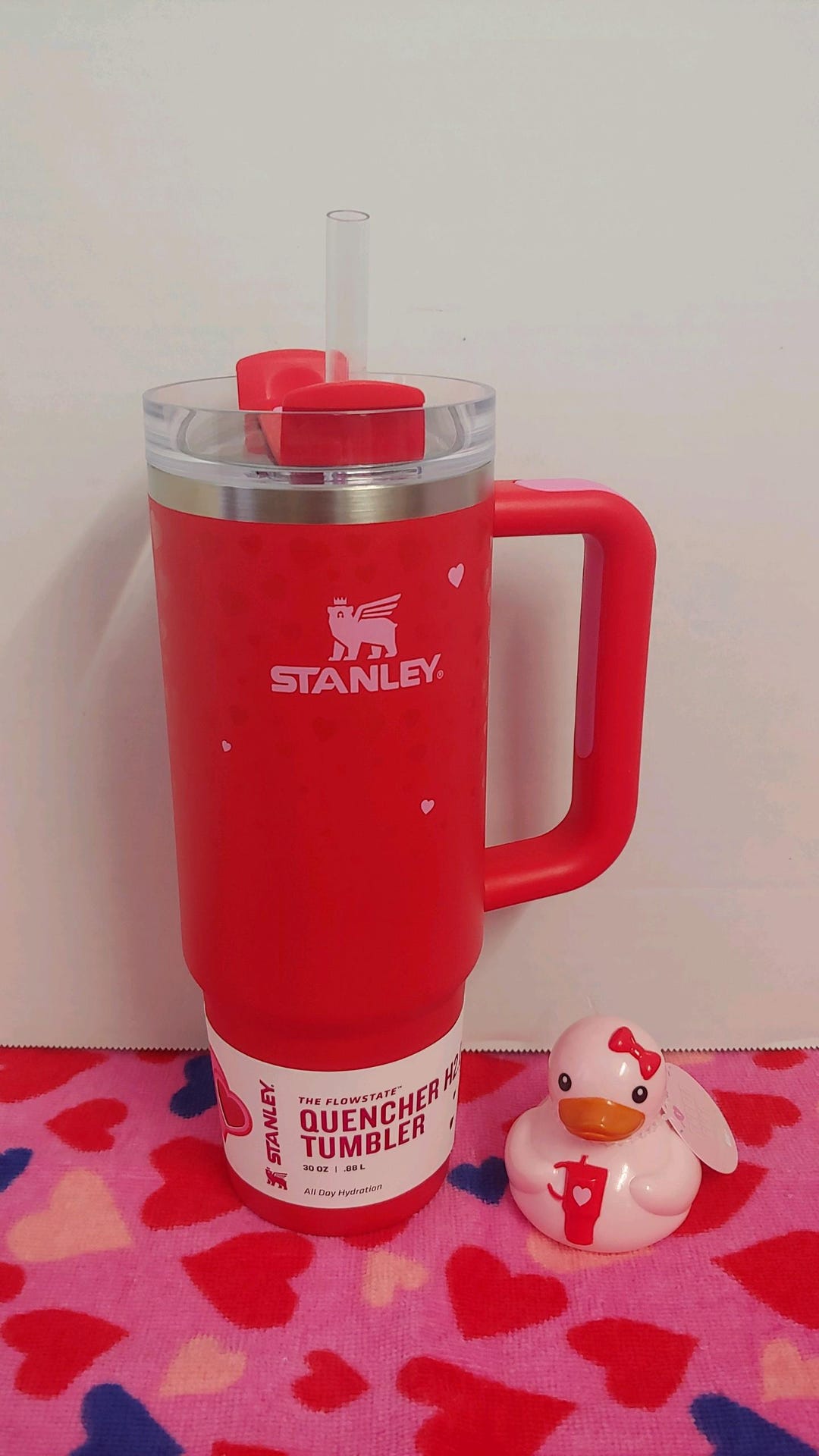 NEW Target Ruby Red Hearts Valentine's Day Stanley 30 Oz Stainless ...