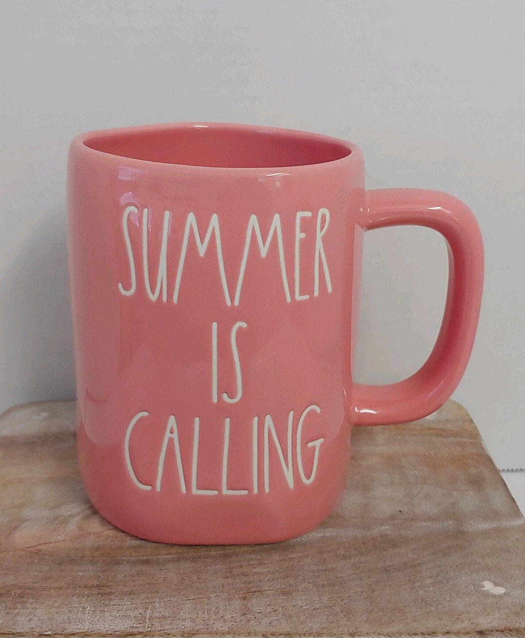 NEW Rae Dunn Summer is Calling Pottery Mug Tropical Coral - Etsy