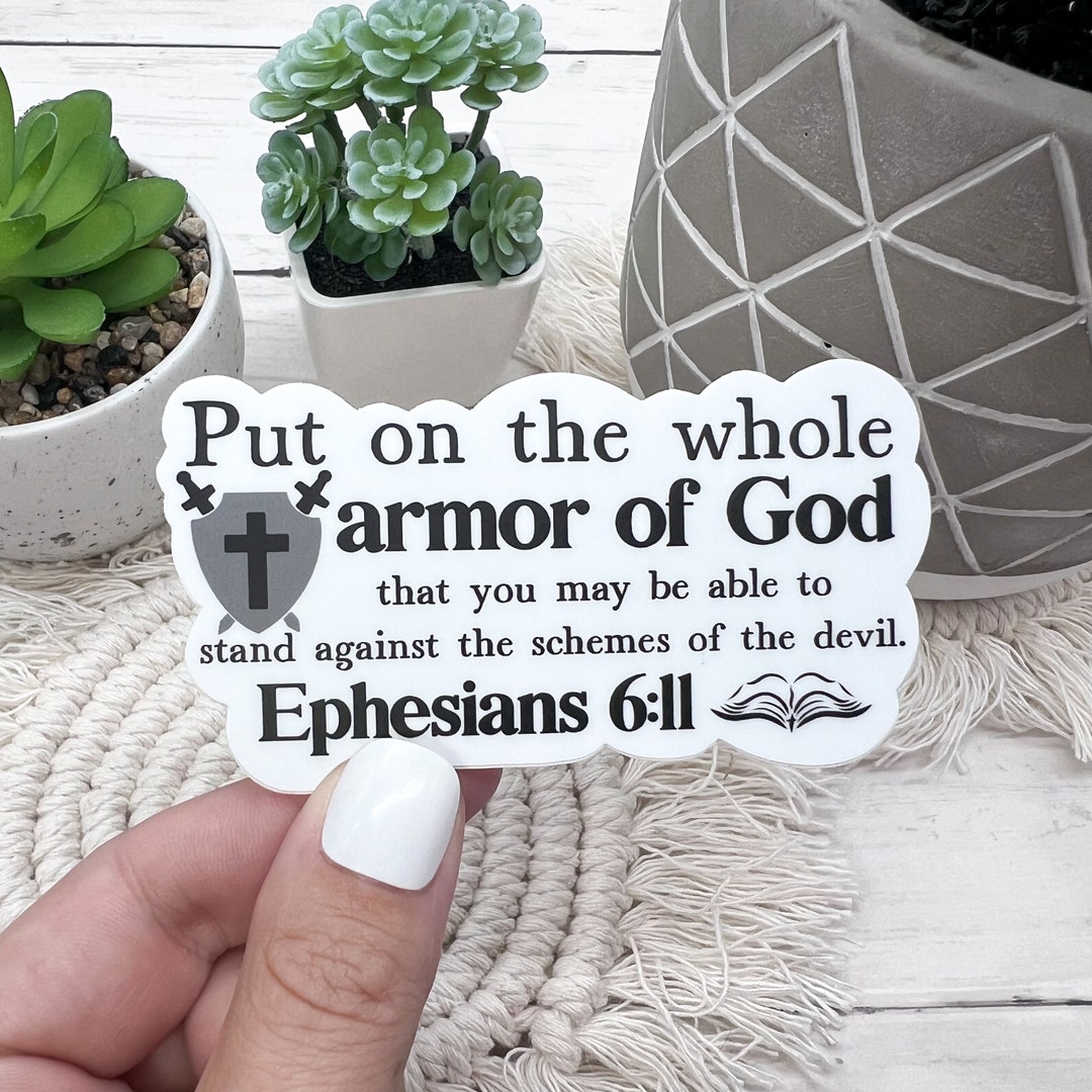 Armor of God, Faith Stickers, Christian Sticker, Sticker for Water ...