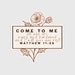 Matthew 11:28 Sticker, Come to Me, Bible Sticker, Matte Sticker ...