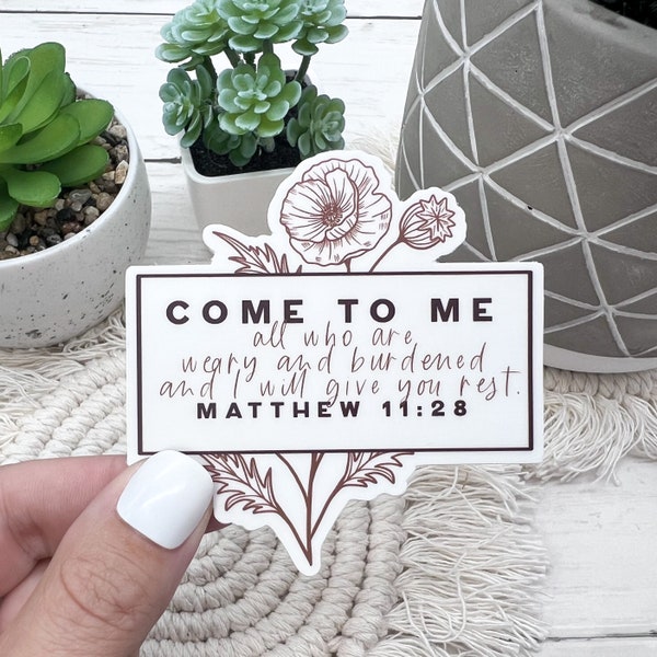 Matthew 11 28 - Etsy