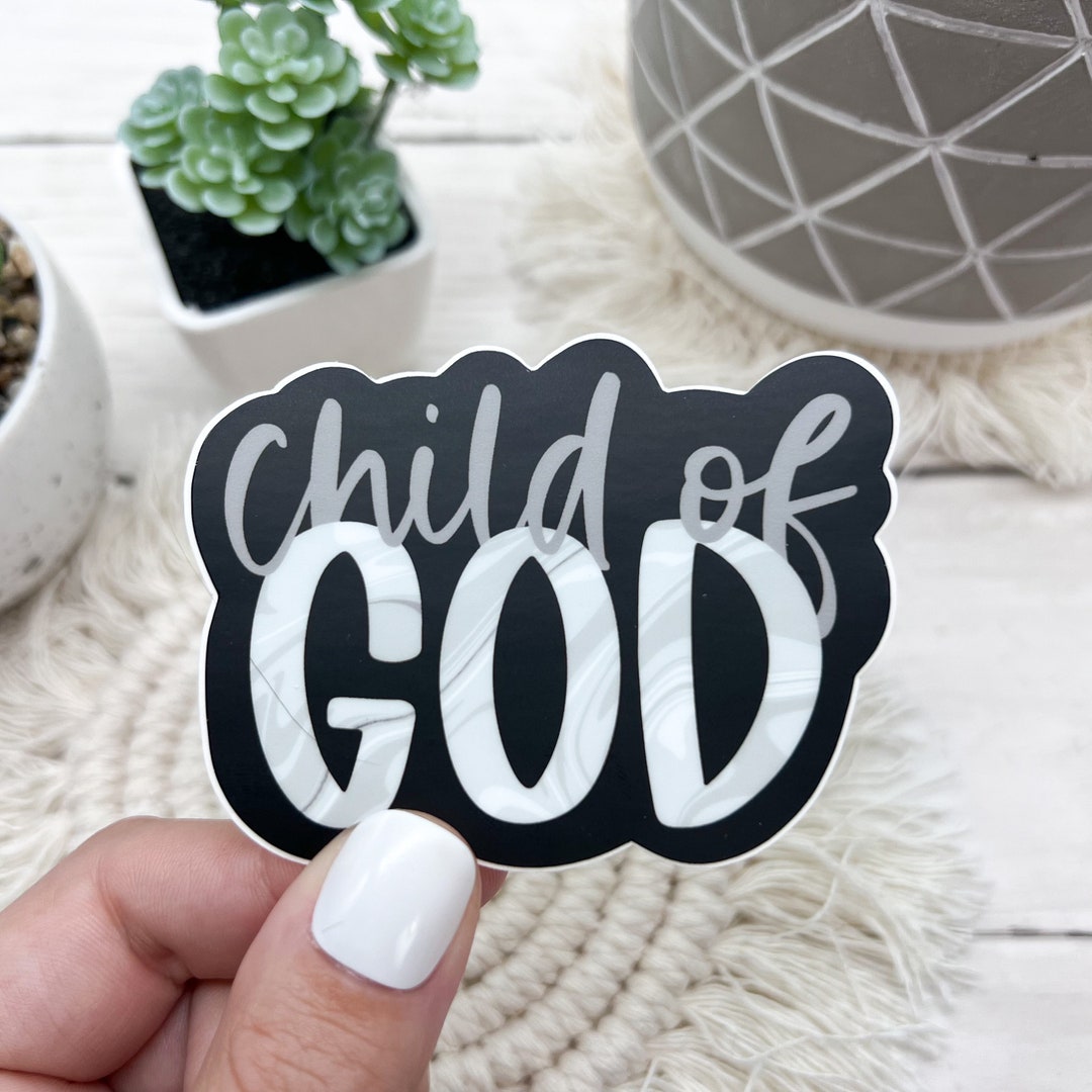 Child of God Sticker, Christian Sticker, Sticker for Water Bottle ...