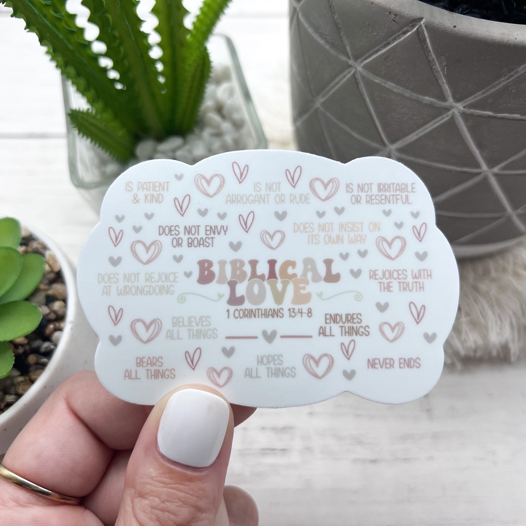 Biblical Love, 1 Corinthians 13, Faith Stickers, Christian Stickers ...