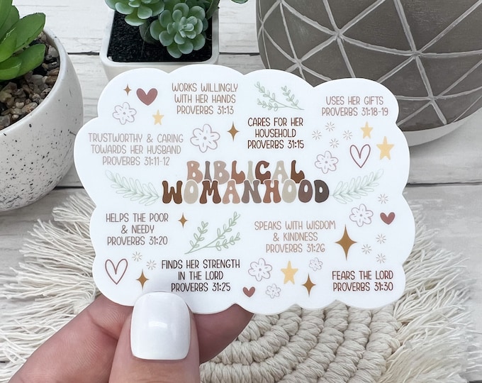 Christian Sticker Women of the Bible Sticker for Water Bottle Faith ...
