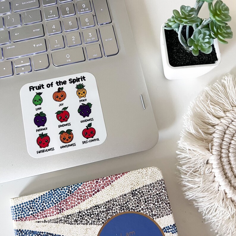 Fruit of the Spirit, Kids Sticker, Bible Sticker, Matte Sticker ...