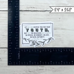 Youth Stickers, Faith Stickers, Christian Stickers, Stickers for Youth ...