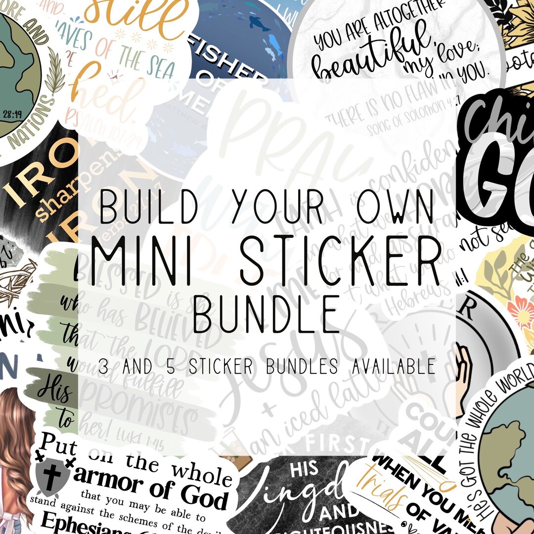 Build Your Own Mini Sticker Bundle, Mini Sticker Pack, Sticker Bundle ...