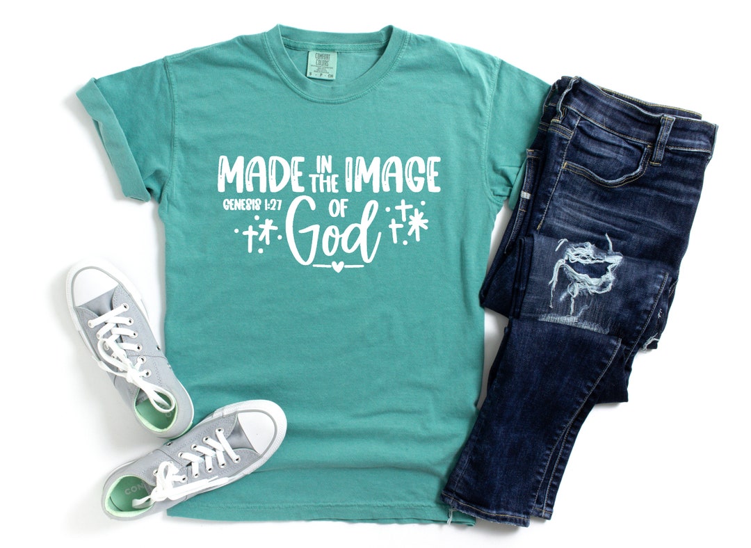 Made in the Image of God Tshirt, Christian Tee, Faith Based Shirt ...