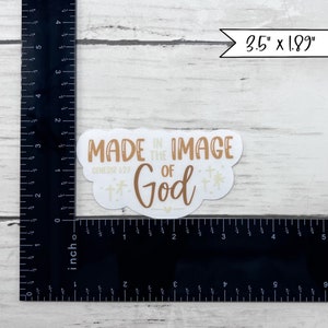 Made in the Image of God Sticker, Christian Stickers, Laptop Stickers ...
